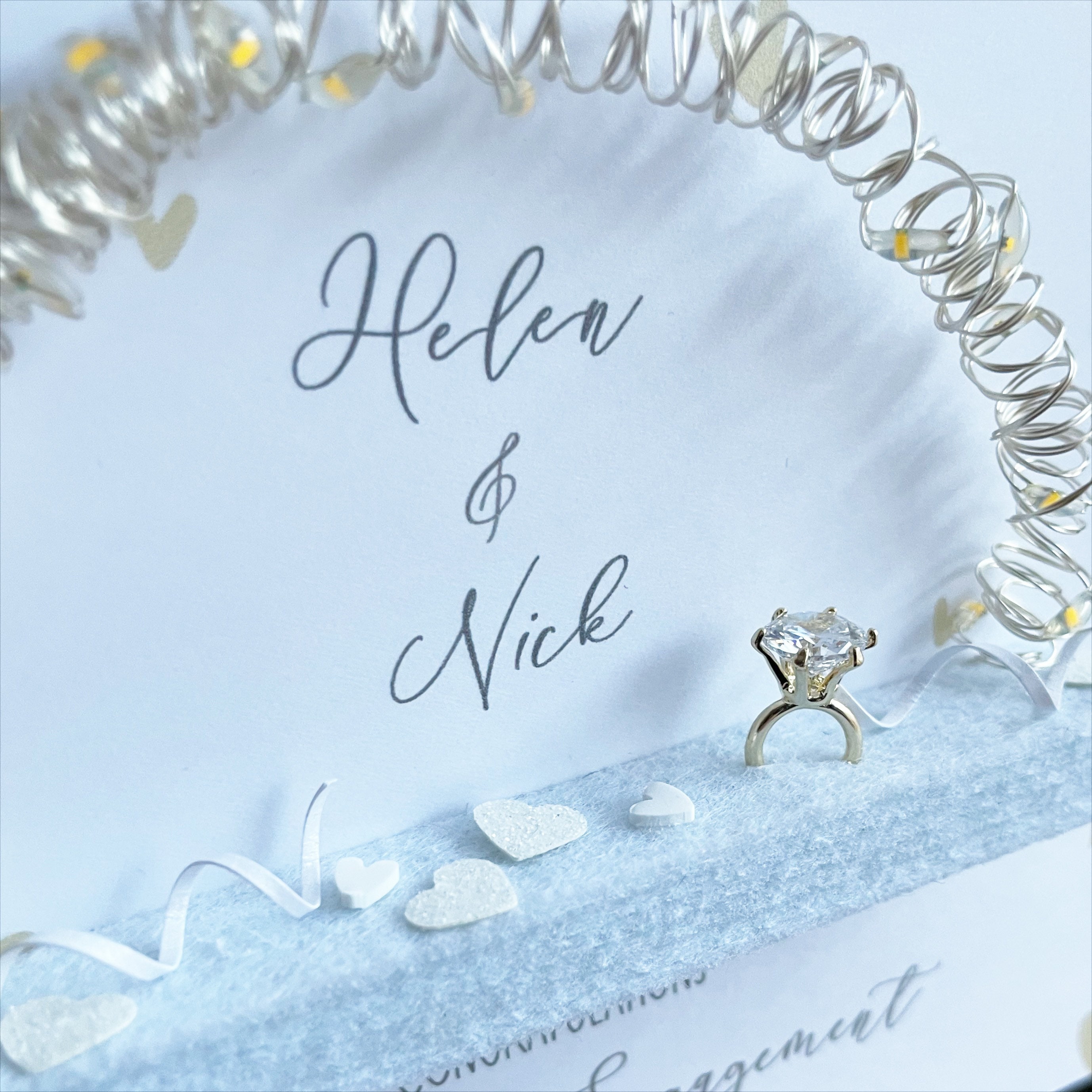 Engagement Ring Card Light up Engagement Card - Etsy UK