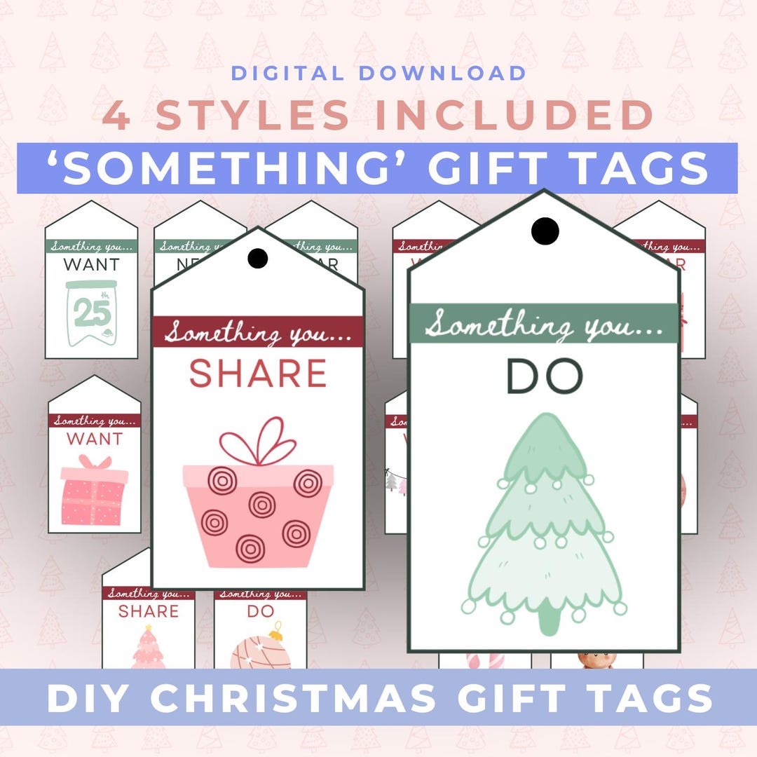 Something Gift Tags, DIY Gift Tags, Printable Gift Tags, Christmas Gift ... Something Gift Tags, DIY Gift Tags, Printable Gift Tags, Christmas Gift ...