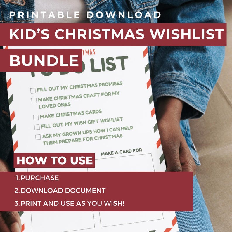Kids Christmas Wishlist | Green, Printable Christmas Wishlist ...