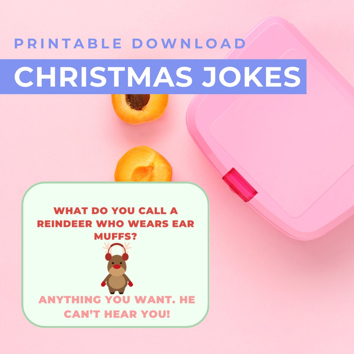 Printable Christmas Jokes Christmas Lunchbox Notes Printable - Etsy