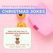 Printable Christmas Jokes Christmas Lunchbox Notes Printable - Etsy