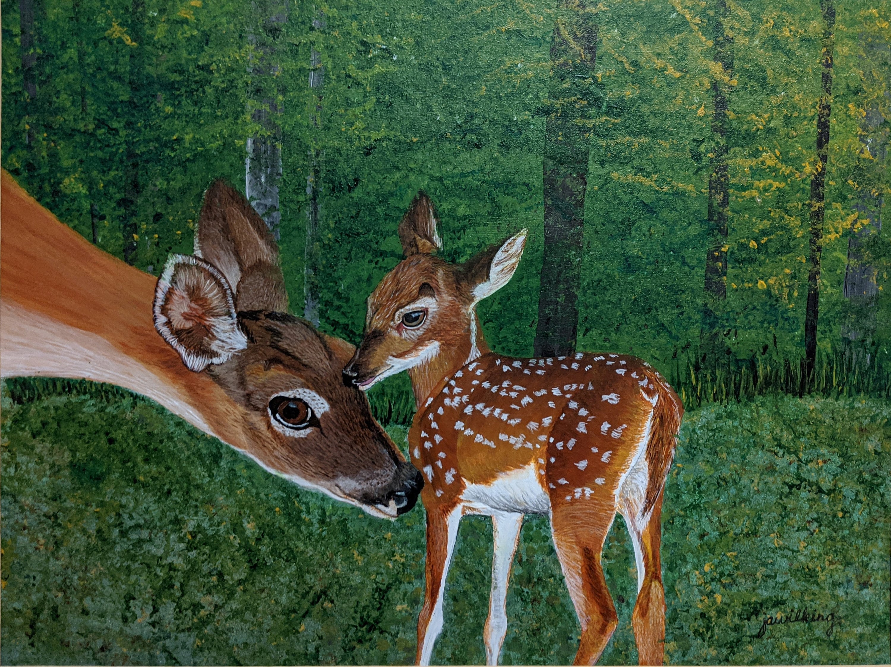 White Tailed Deer Painting - Etsy