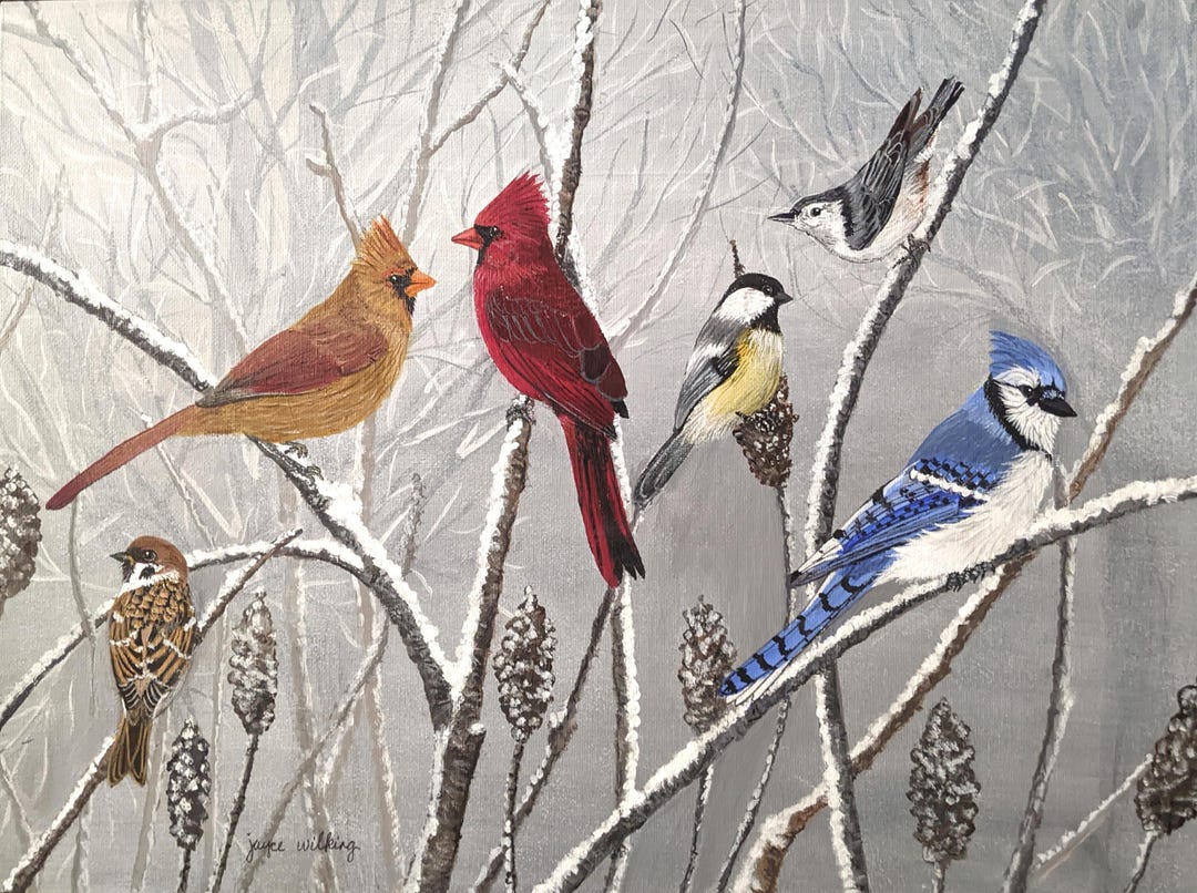 Multiple Birds Winter Gathering - Etsy