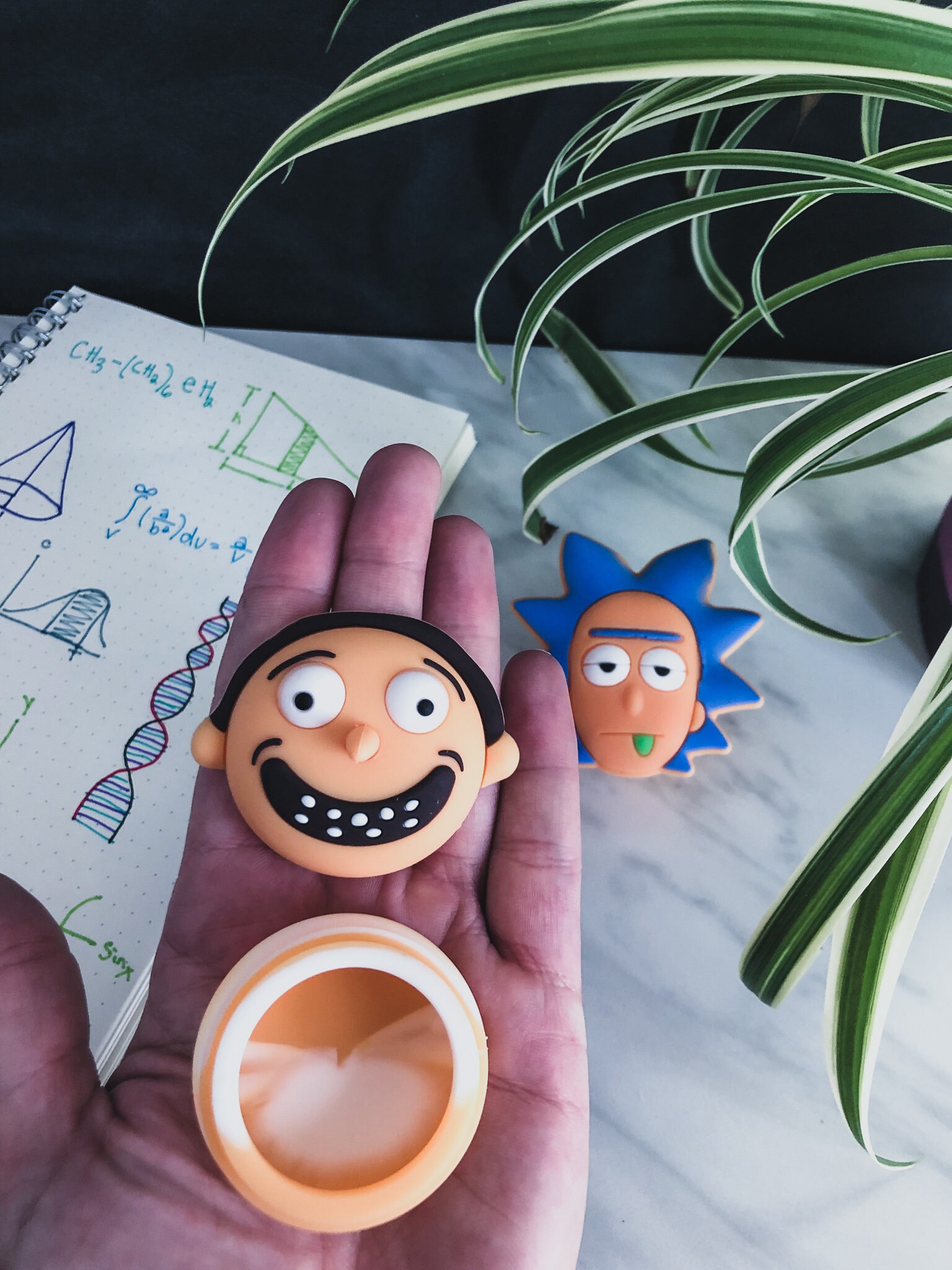 Drooling Rick & Smiling Morty 20ml Silicone Dab Container - Etsy