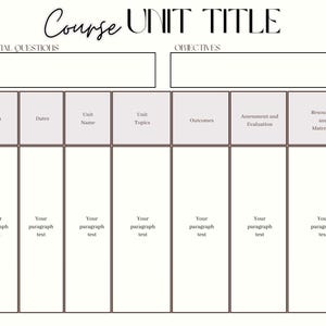 Editable Long-range Planner Template | Teacher Planning Template ...