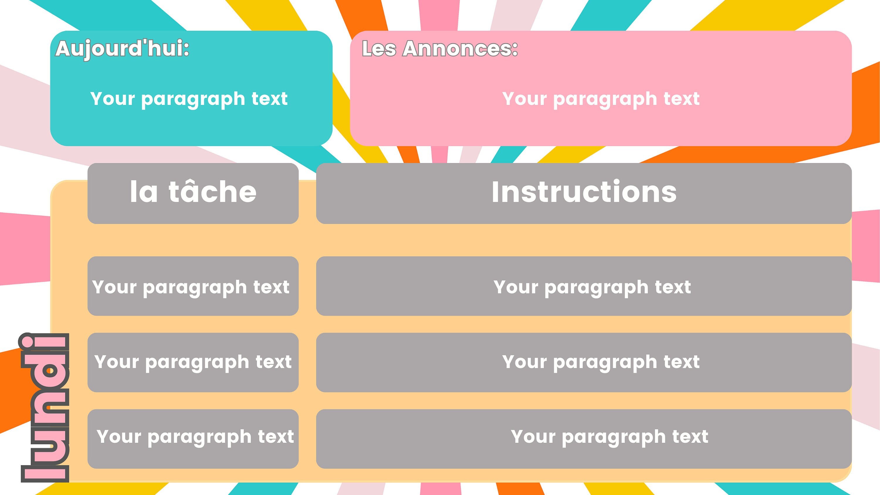 Editable French Classroom Daily Agenda Slides French. Daily - Etsy