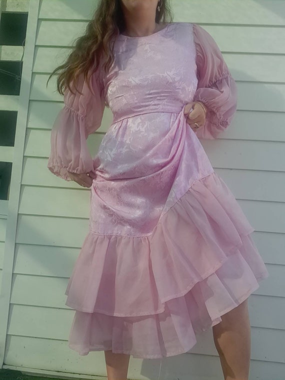 Vintage pastel pink 70s //goddess//retro //cottage co… - Gem