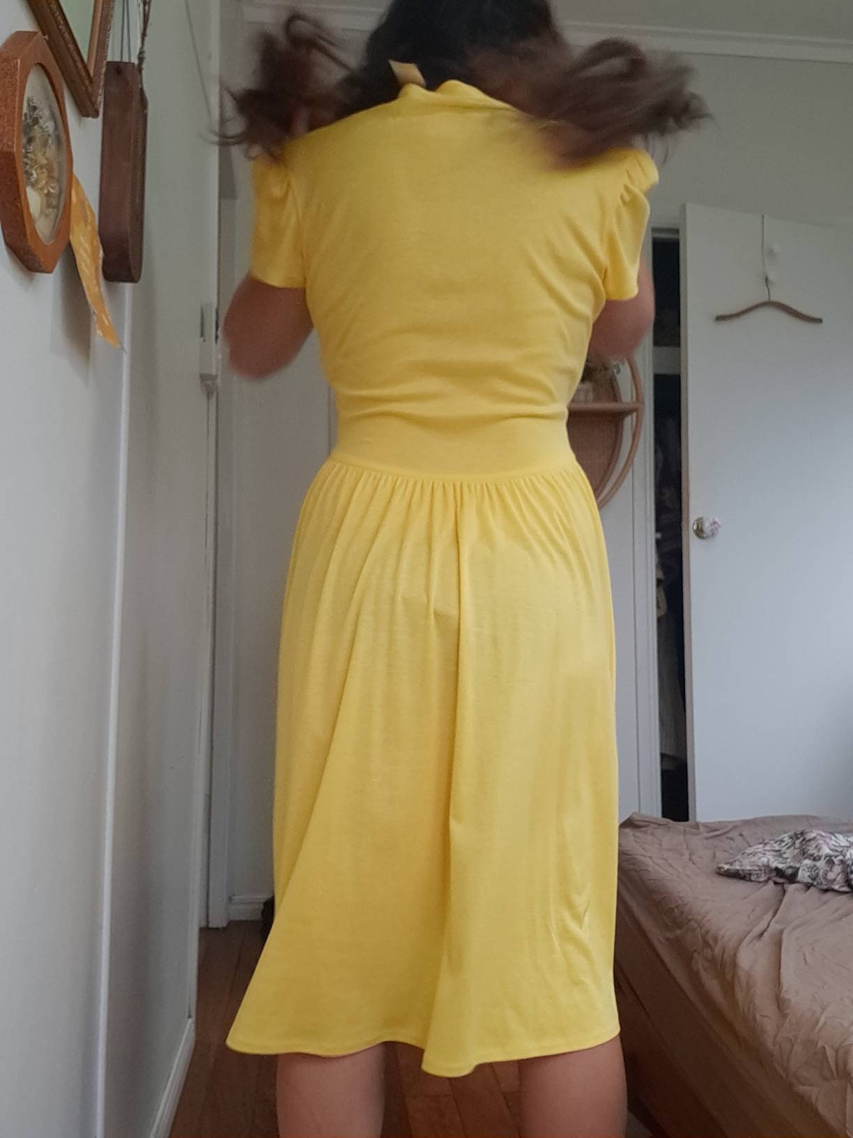 80s//yellow//australian Vintage Supre Deadstock//baby Doll Dress - Etsy