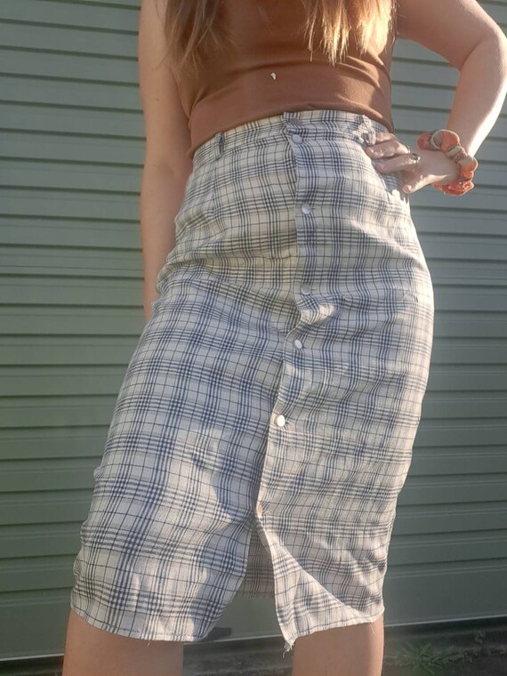Vintage plaid made in Australia pencil skirt - Gem