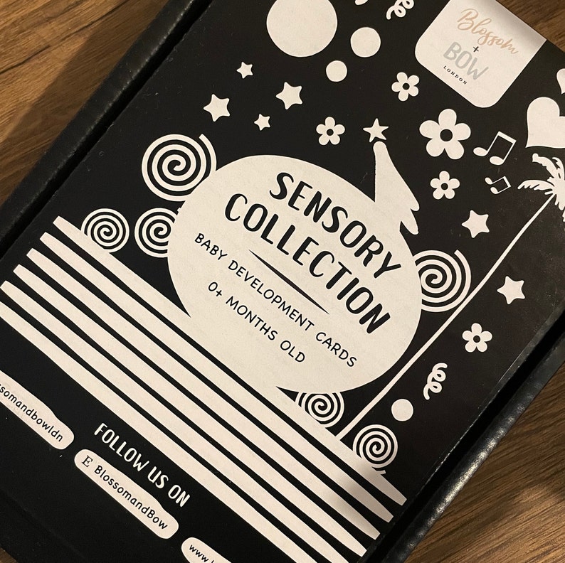 Baby Sensory Cards, Newborn Cards, Contrast, Developmental Cards, Flash ...