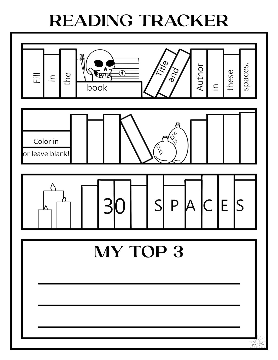 Printable Romantasy Book Tracker - Coloring Sheet - Etsy