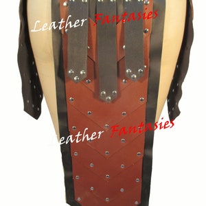 Genuine Leather Medieval LARP Faulds Tassets Viking Waist Hip ...
