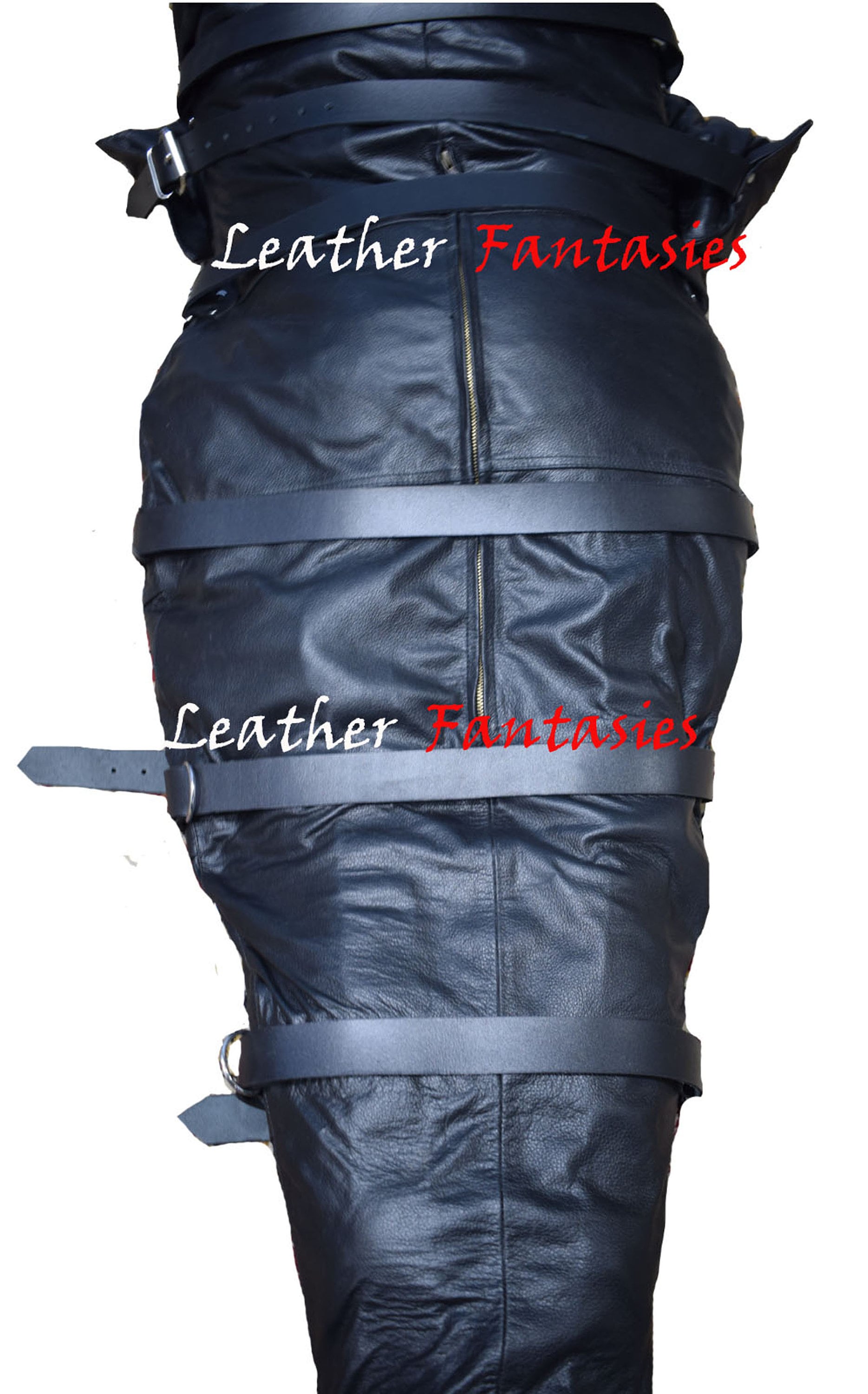 Real Leather Mummy Sleepsack BDSM Harness Hood Straight Jacket - Etsy