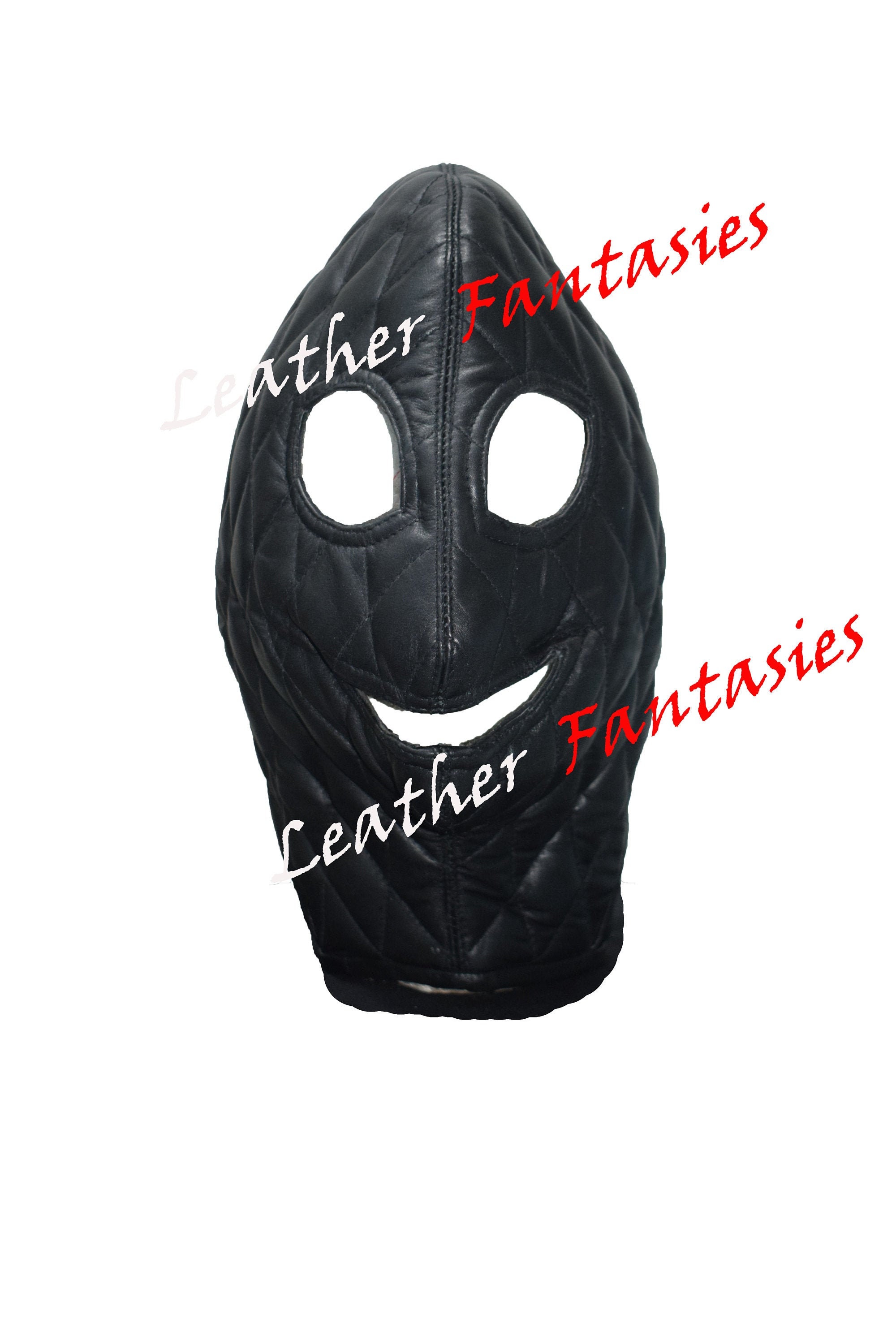 Black Real Leather Face Bondage Gimp Hood Zipper Mask BDSM - Etsy