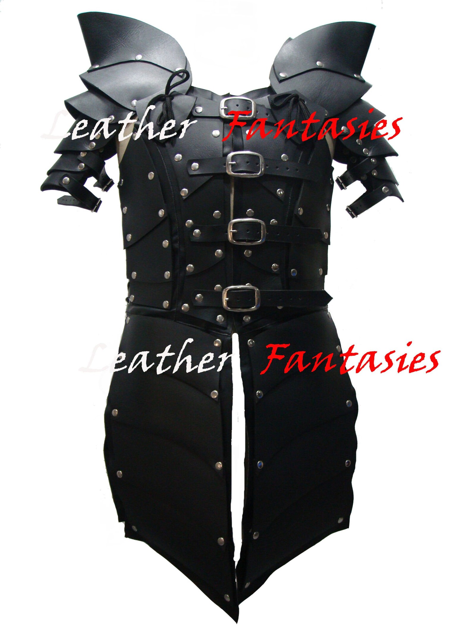 Genuine Leather Armor for Larp Enthusiast Armor With Shoulder Pauldrons ...
