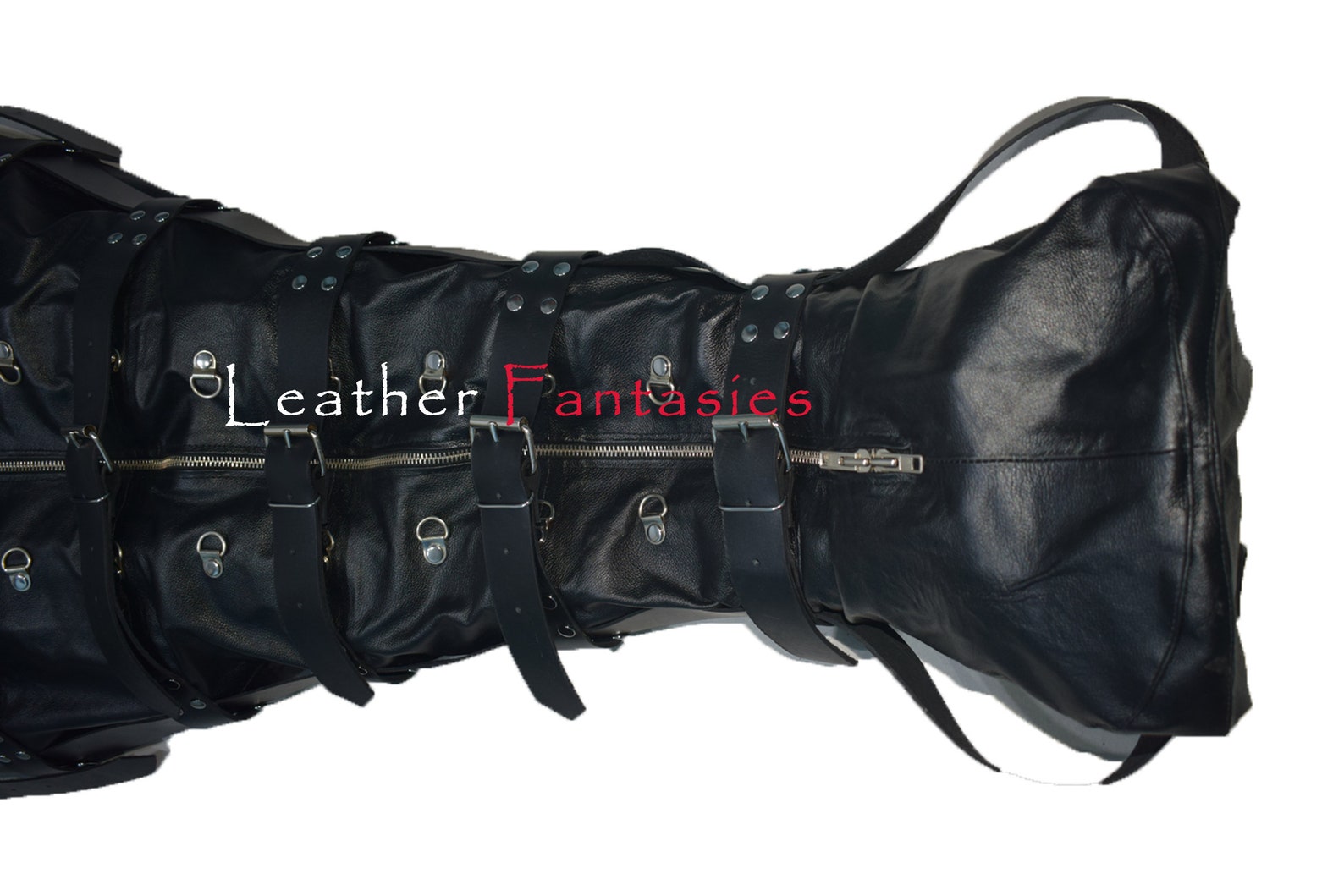 Real Leather Sleep Sack Body Bag Black Genuine Leather Bag Restricted ...