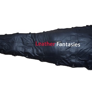 Real Leather Sleep Sack Body Bag Black Genuine Leather Bondage Bag ...
