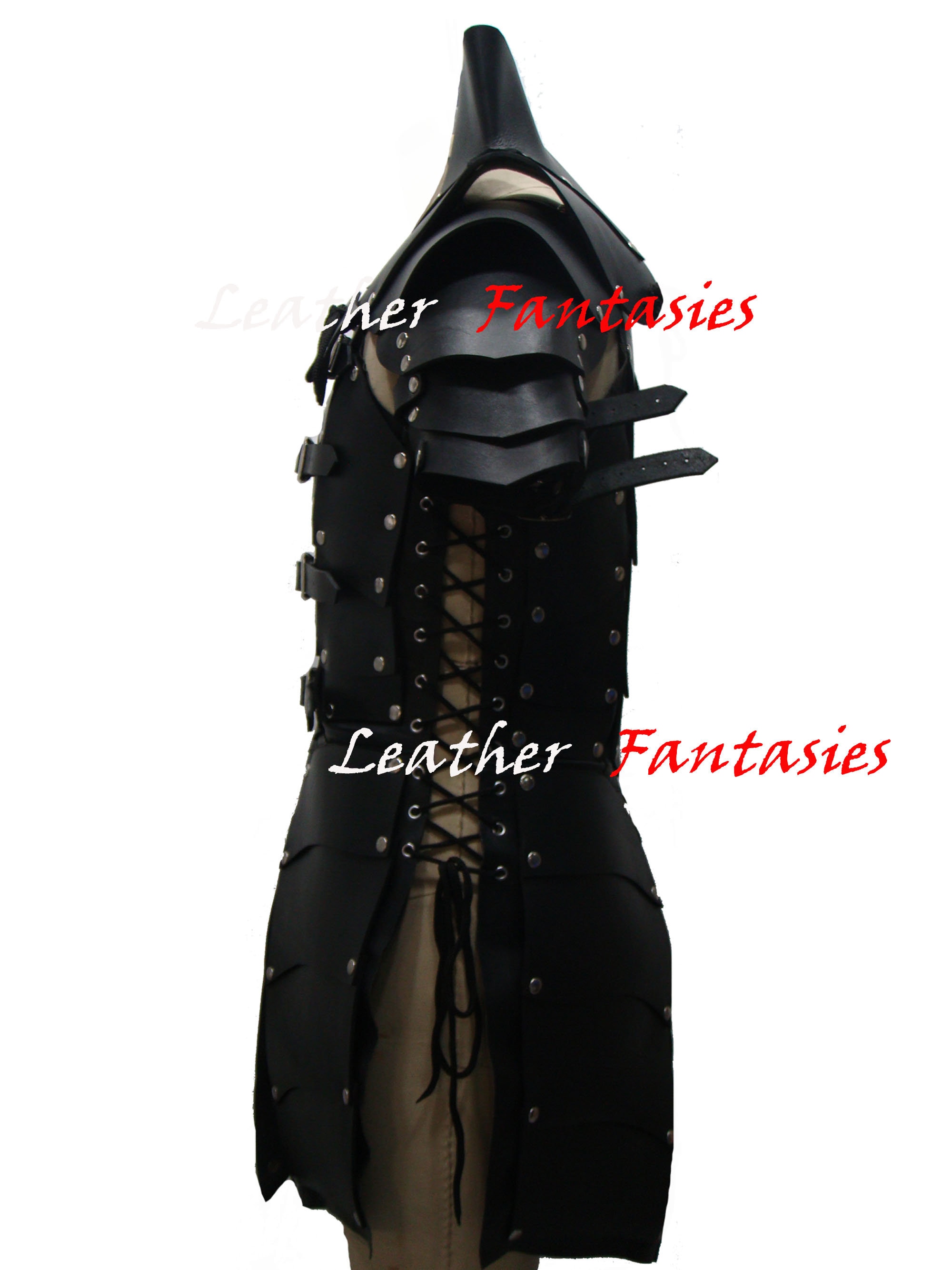 Genuine Leather Armor for Larp Enthusiast Armor With Shoulder Pauldrons ...