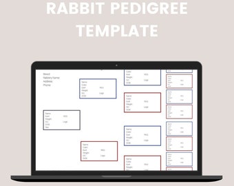 Printable Editable 5 Generation Family Tree Chart With Modern - Etsy