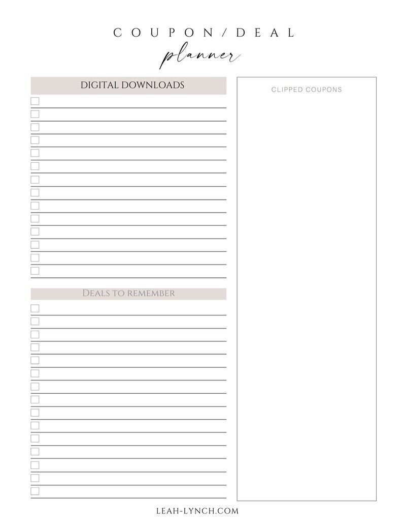 Printable Shopping List and Meal Planner Shopping List Planner, Meal ...