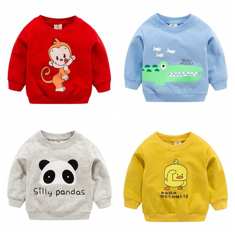Autumn Cartoon Baby Girls Sweatshirts Christmas Children Hoodies Animal ...