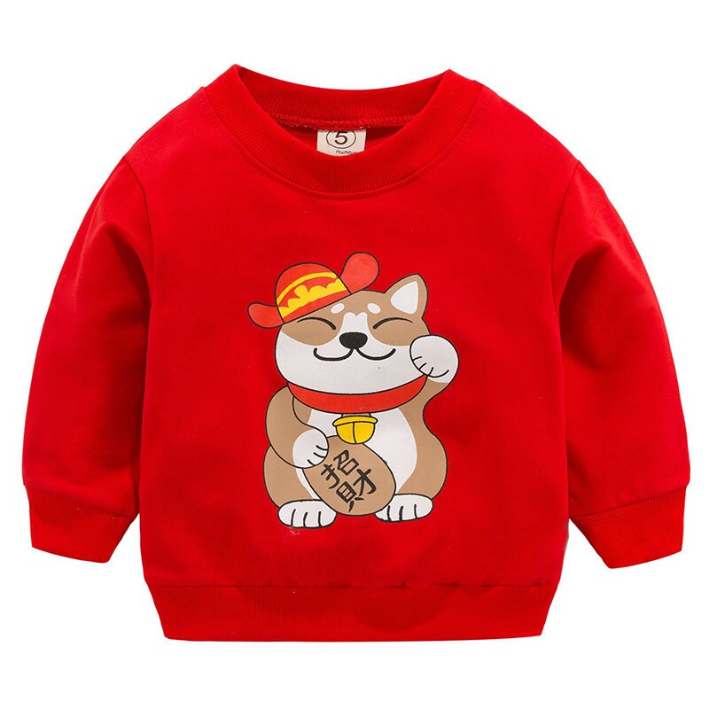 Autumn Cartoon Baby Girls Sweatshirts Christmas Children Hoodies Animal ...