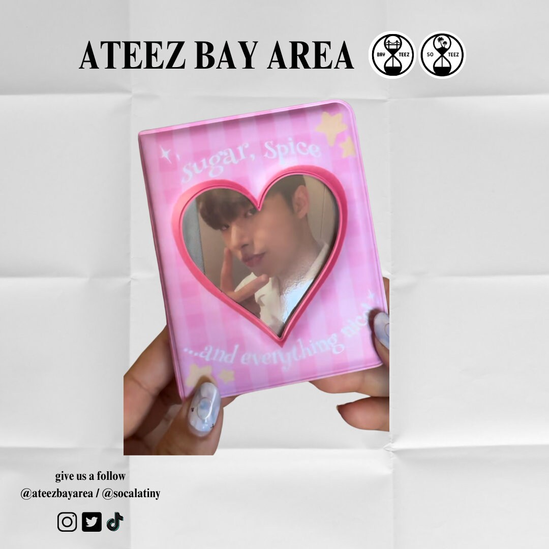 ATEEZ Yeosang San Mingi Power Puff Boys Pink Themed Collect Book Pc ...