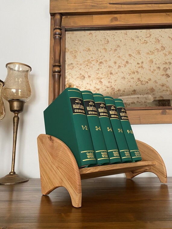 Wooden Bookshelf Wooden Book Bench Handmade Bench Style Book | Etsy