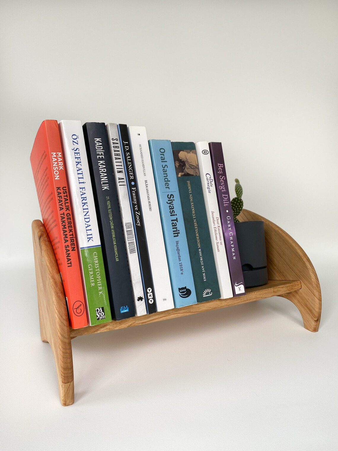 Wooden Bookshelf Wooden Book Bench Handmade Bench Style Book - Etsy UK