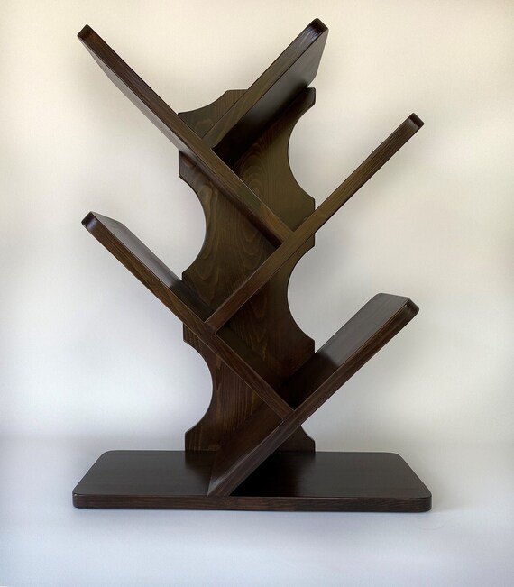 Wooden Tree Bookcase Tree Bookshelf Decorative Library | Etsy