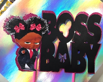 Boss Baby Girl Cake Topper | Etsy