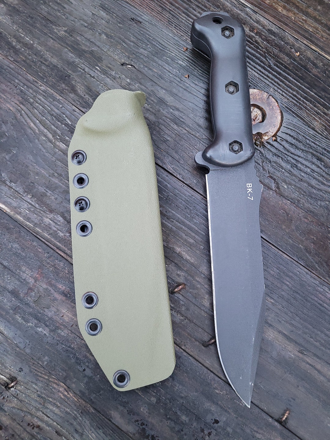 Kydex Sheath for Becker BK7. Olive Drab. Sheath Only - Etsy