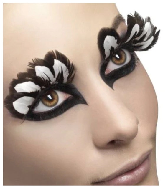 Black Feather Eyelashes