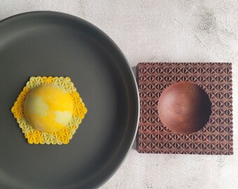 Ravioli Mold PYRAMIDS Sapele L601SA, Wooden Ravioli Mold, Handmade ...