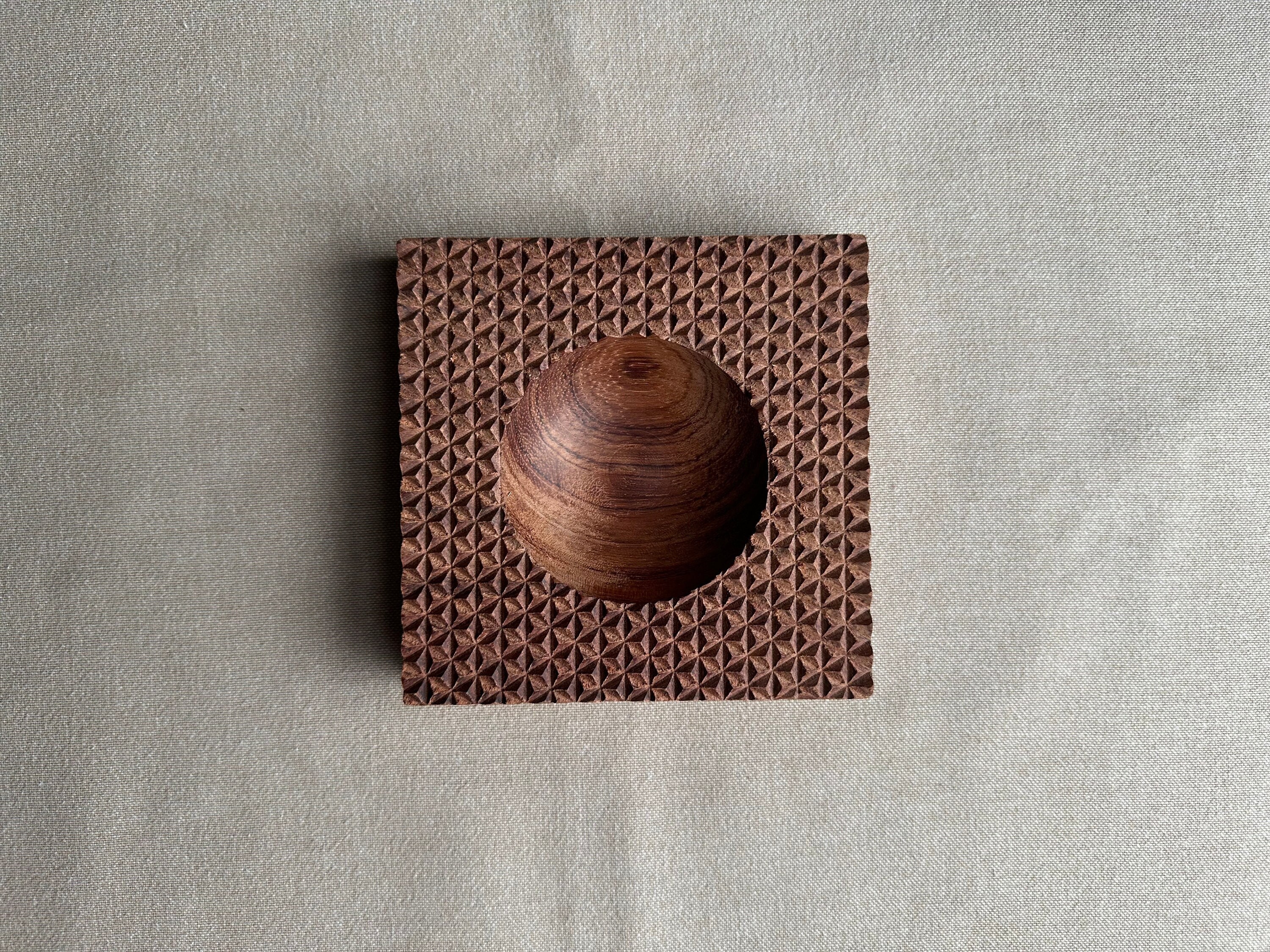 Ravioli Mold PYRAMIDS – Bubinga – L601BU, Wooden Ravioli Mold, Handmade ...