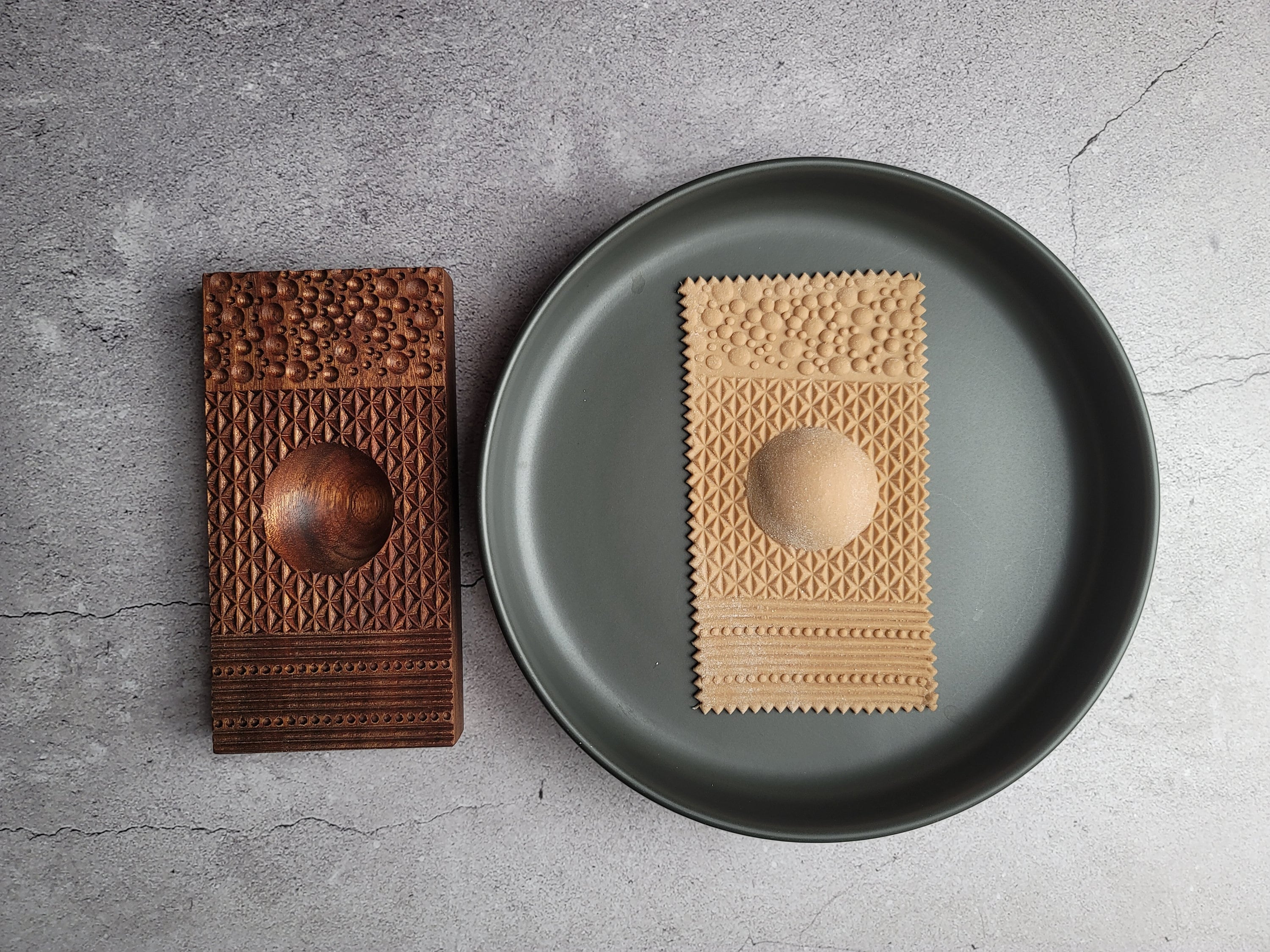 Mixed Pasta Mold TWO Sapele M201SA , Ravioli Mold, Wooden Ravioli Mold ...