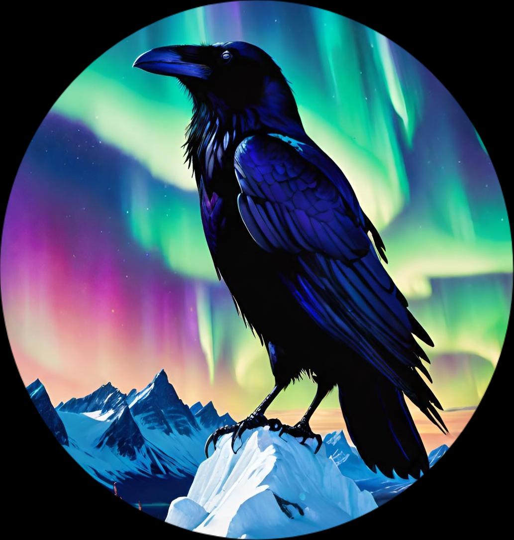 Raven Dancing in the Light - Etsy