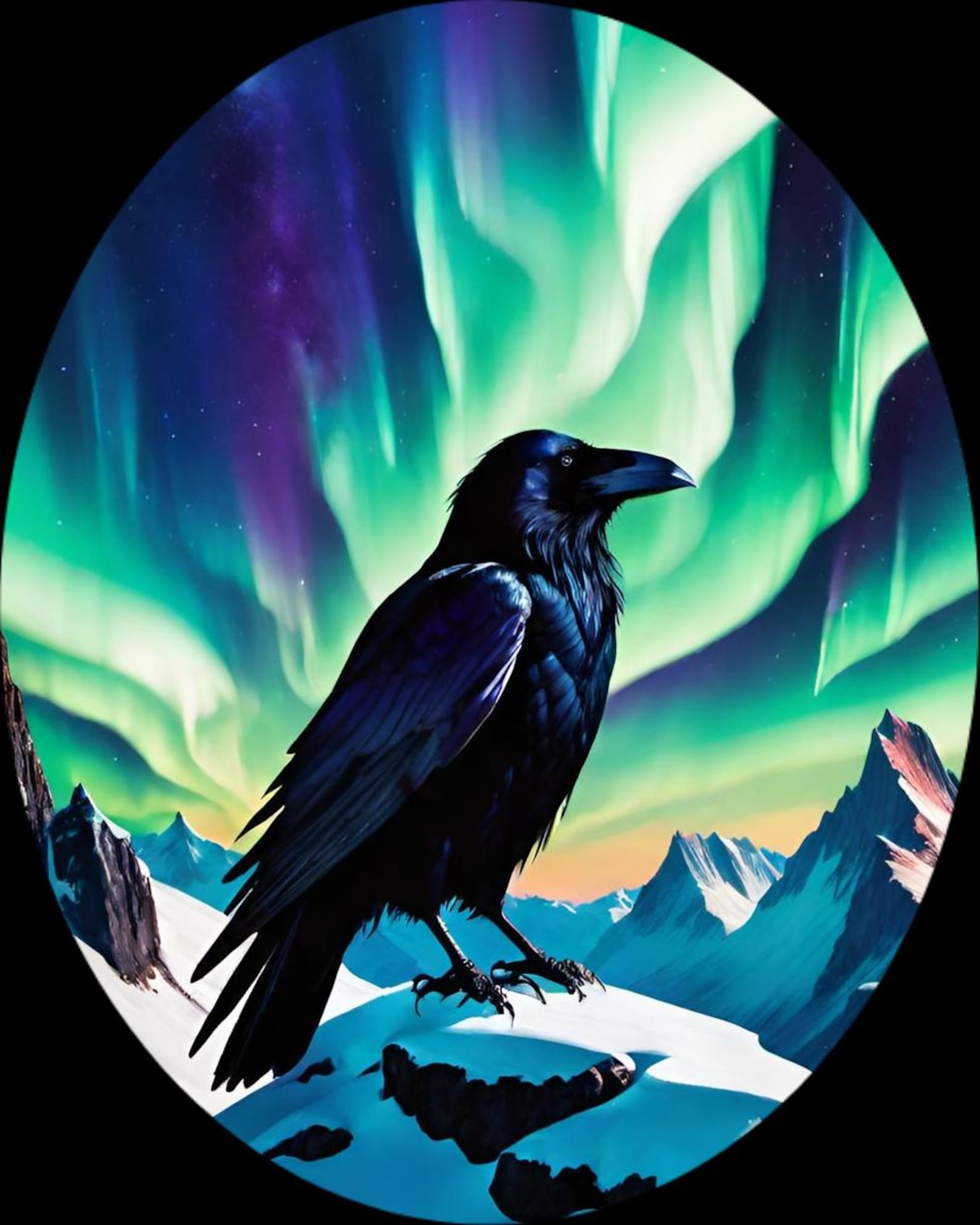 Raven Dancing in the Light - Etsy