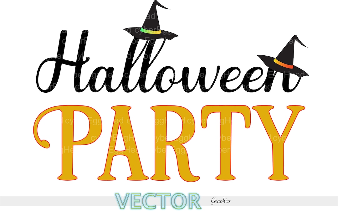 Halloween Party SVG | Vector Design SVG | Party Movie | Clip Art ...