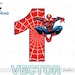 Spider-man 0-9 Numbers Font SVG Numbers Spider-man SVG Birthday ...