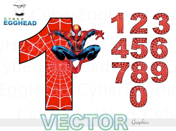 Spider-man 0-9 Numbers Font SVG Numbers Spider-man SVG - Etsy Hong Kong