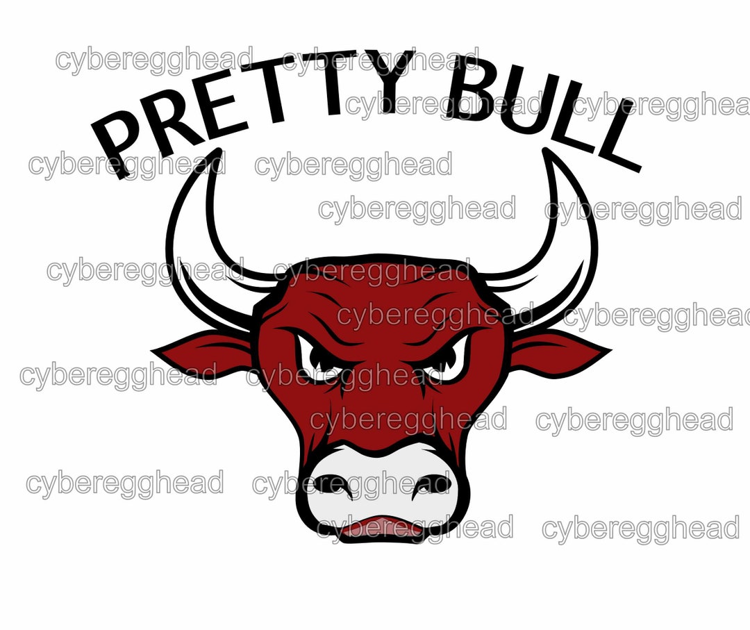 Pretty Bull SVG | Vector Jackie Pretty Bull Design SVG | Red Bull Head ...