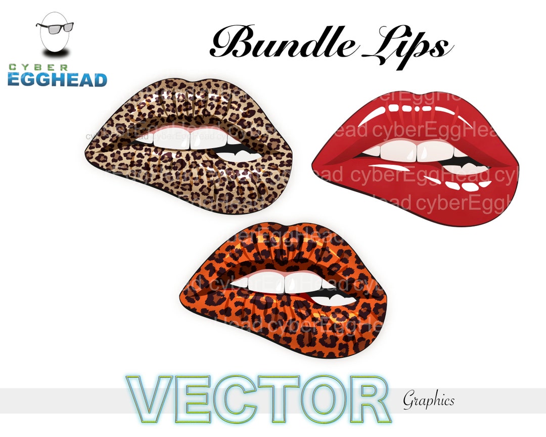 Bundle Biting Lip SVG | Vector Lip Biting Design SVG | Red Lip Biting ...