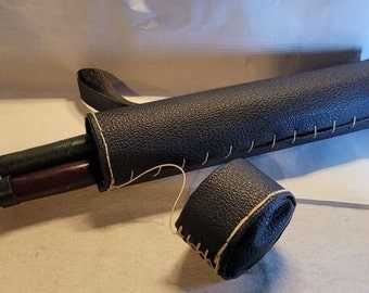 Leather Scroll Case - Etsy
