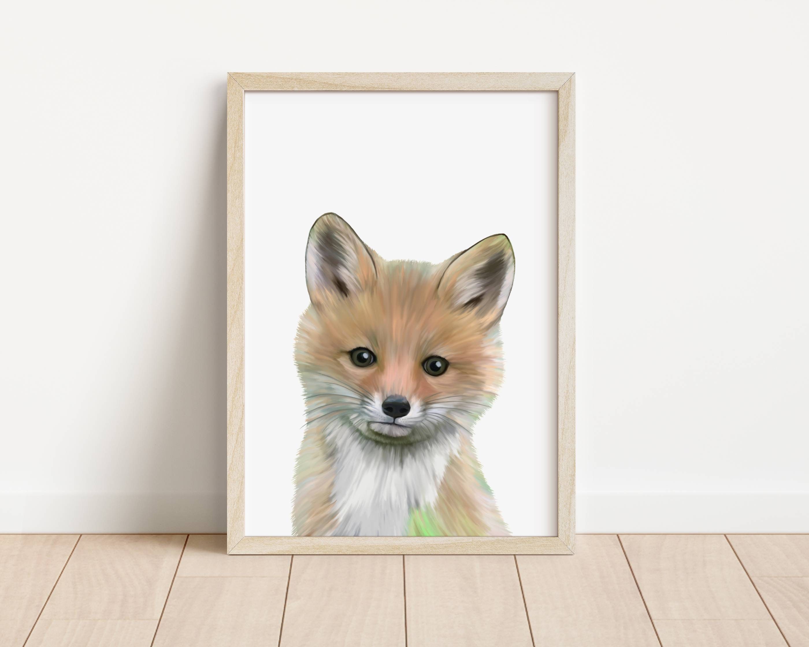 Entzückender Fuchs Welpen Portrait Baby Fuchs Pastell - Etsy.de