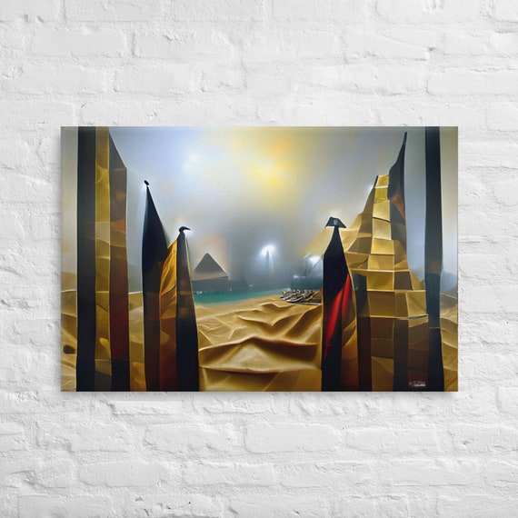 EM1 limited Canvas Modern Art Abstract Art Curved Wall - Etsy