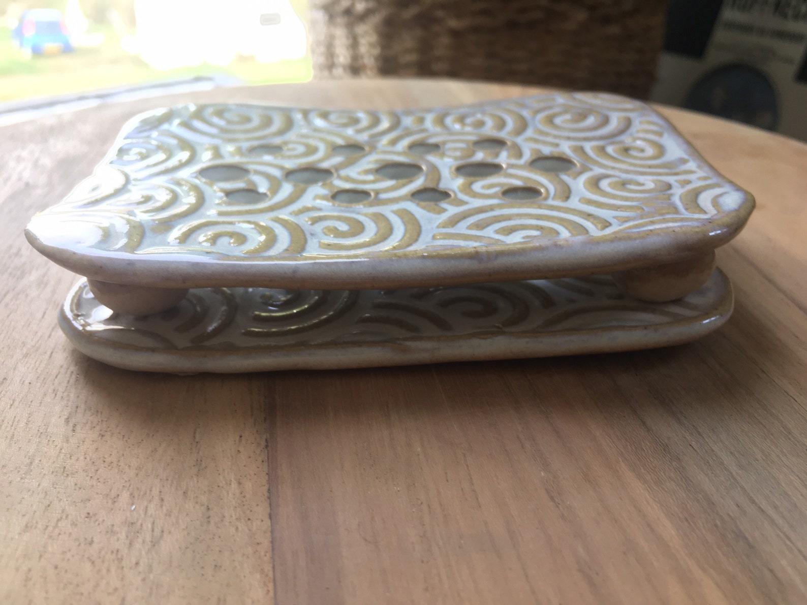 Handmade Ceramic Soap Dish With Tray Attached or - Etsy