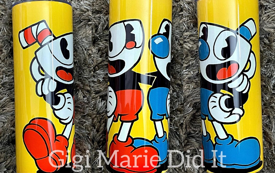 Roll the Dice Cuphead Mugman 20oz Tumbler - Etsy
