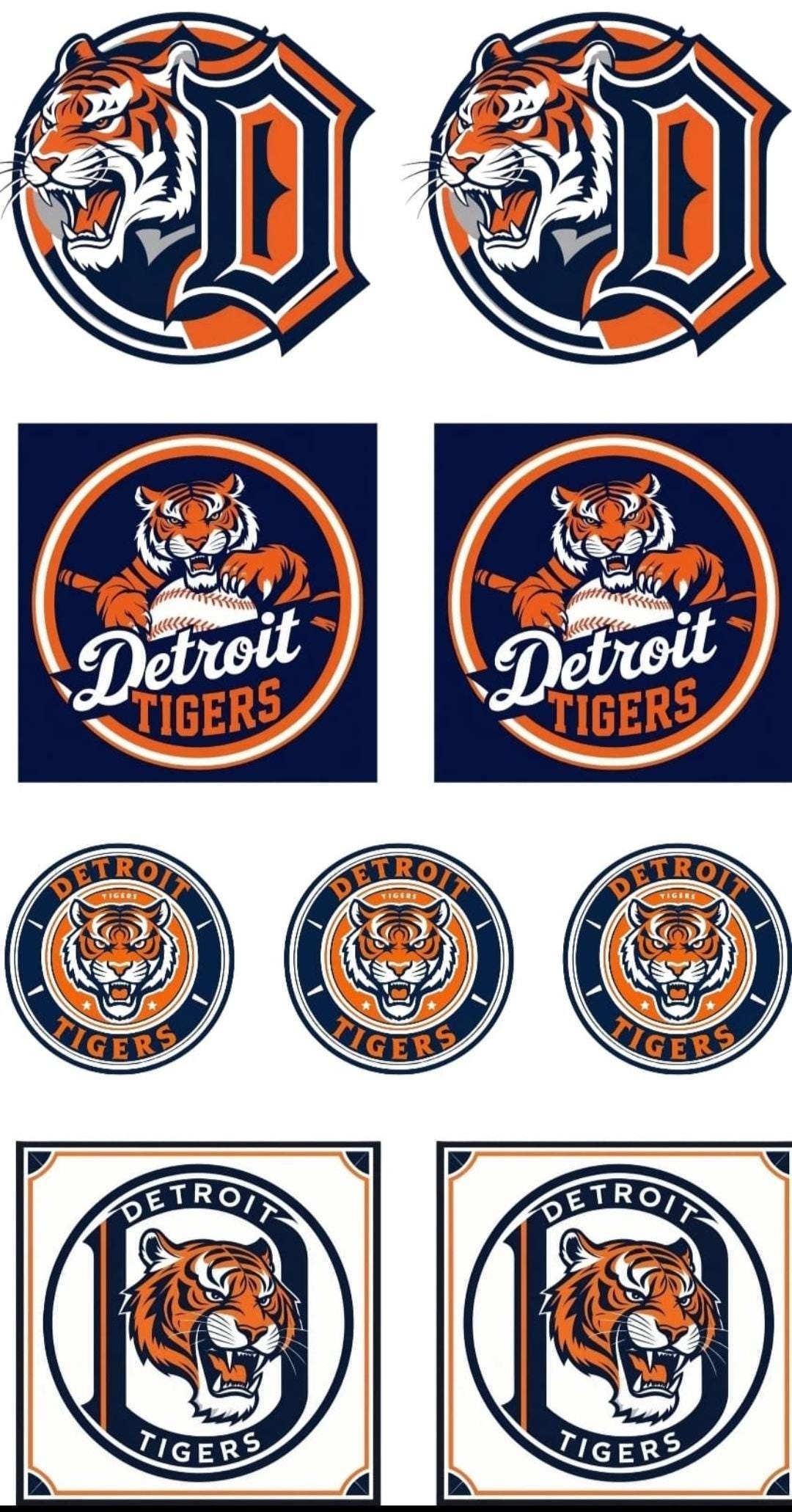 Cool 9 Detroit Tigers Stickers Theme | Sticker Bundles | Vinyl Stickers ...