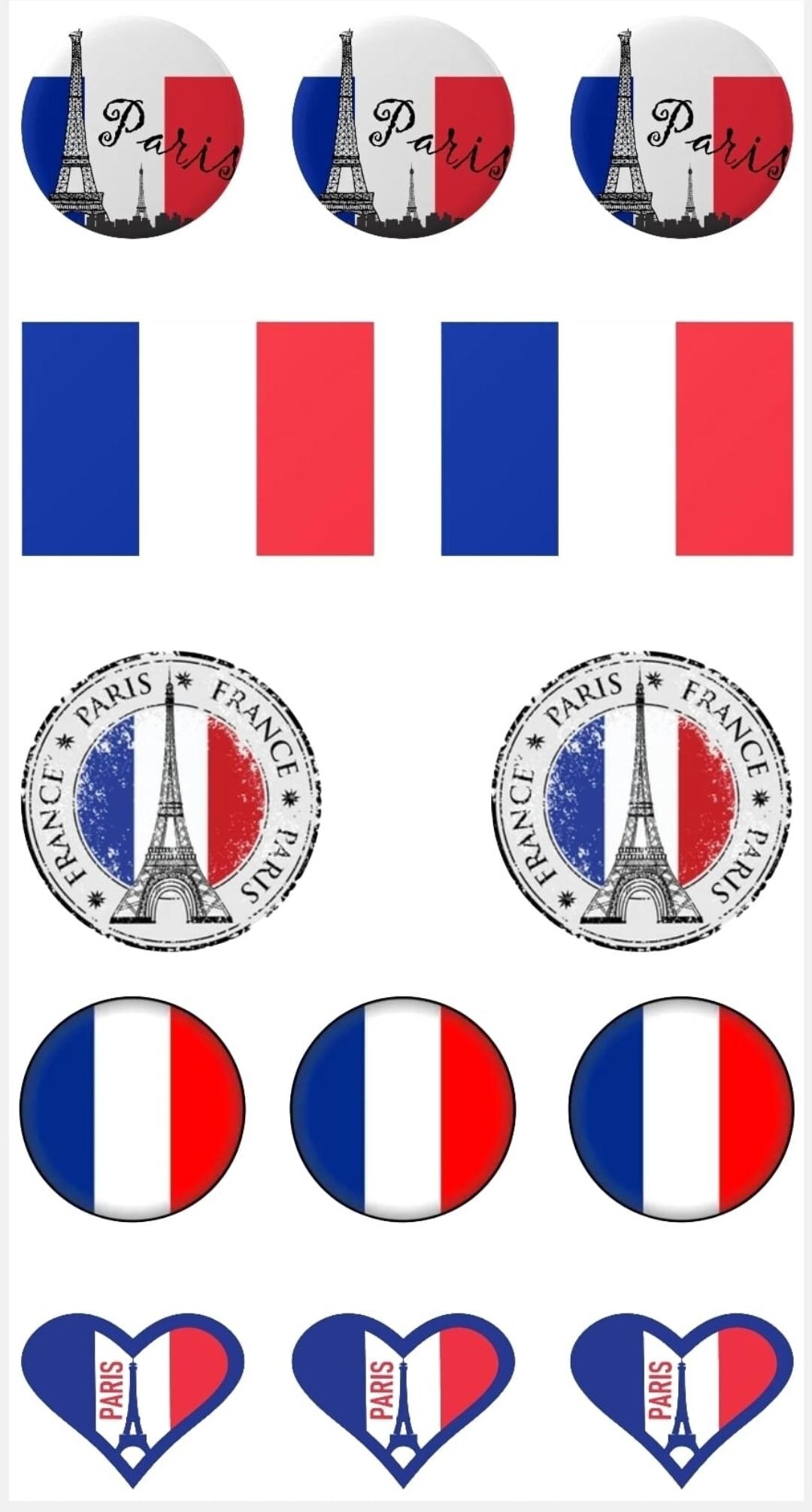 13 France Flag Stickers Theme | Sticker Bundles | Vinyl Stickers ...